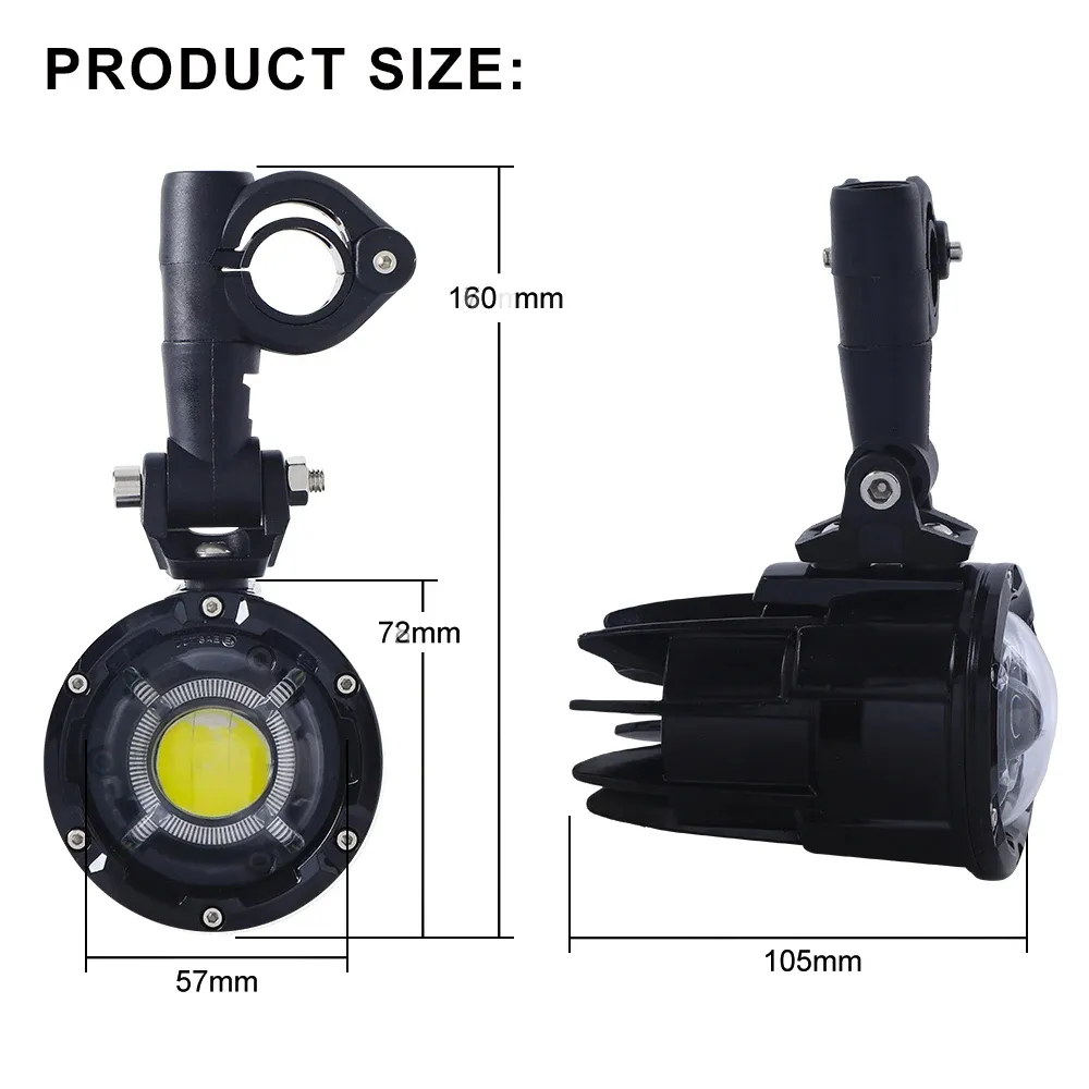 NEW LASER LED Fog Light for BMW R1200GS R1250GS Adventure YAMAHA Tenere ...