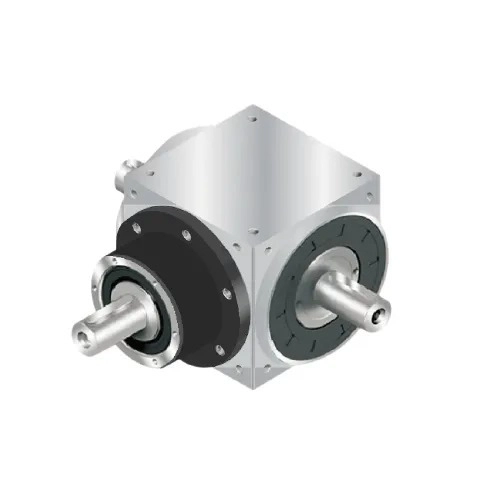 AT Series Double Output Gearbox Right Angle 90 Degree Gearbox 1:1 Ratio ...