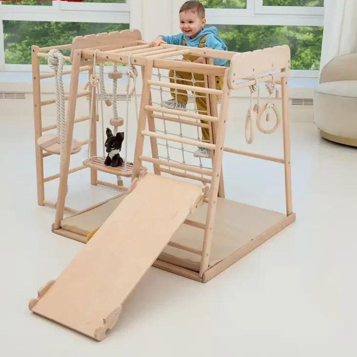 Montessori Square Climb Frame For Toddlers GYM Children Indoor Folding ...