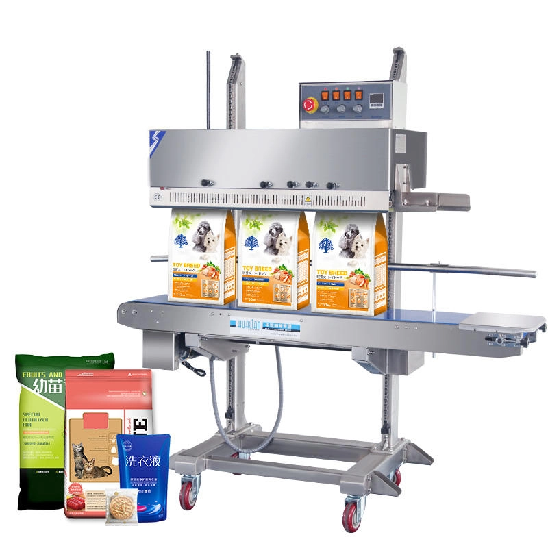 Continuous Automatic Vertical Band Sealer Food Packaging Pouch Bag Heat ...