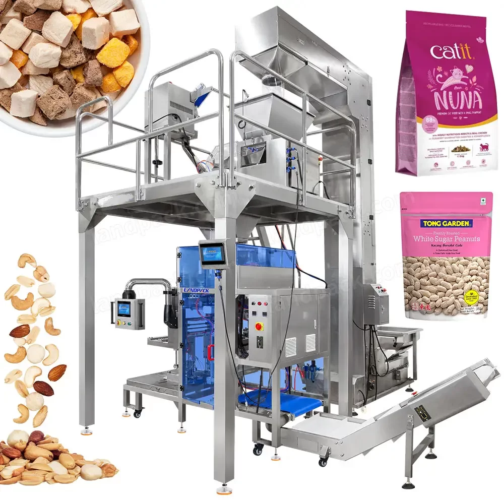 Automatic Granule Pet Food Stand Pouch doypack packing machine 1kg ...