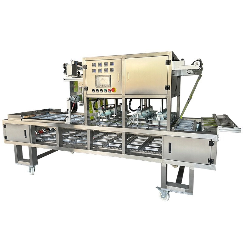 Fully automatic assembly line sealing machine duck cooked food ...