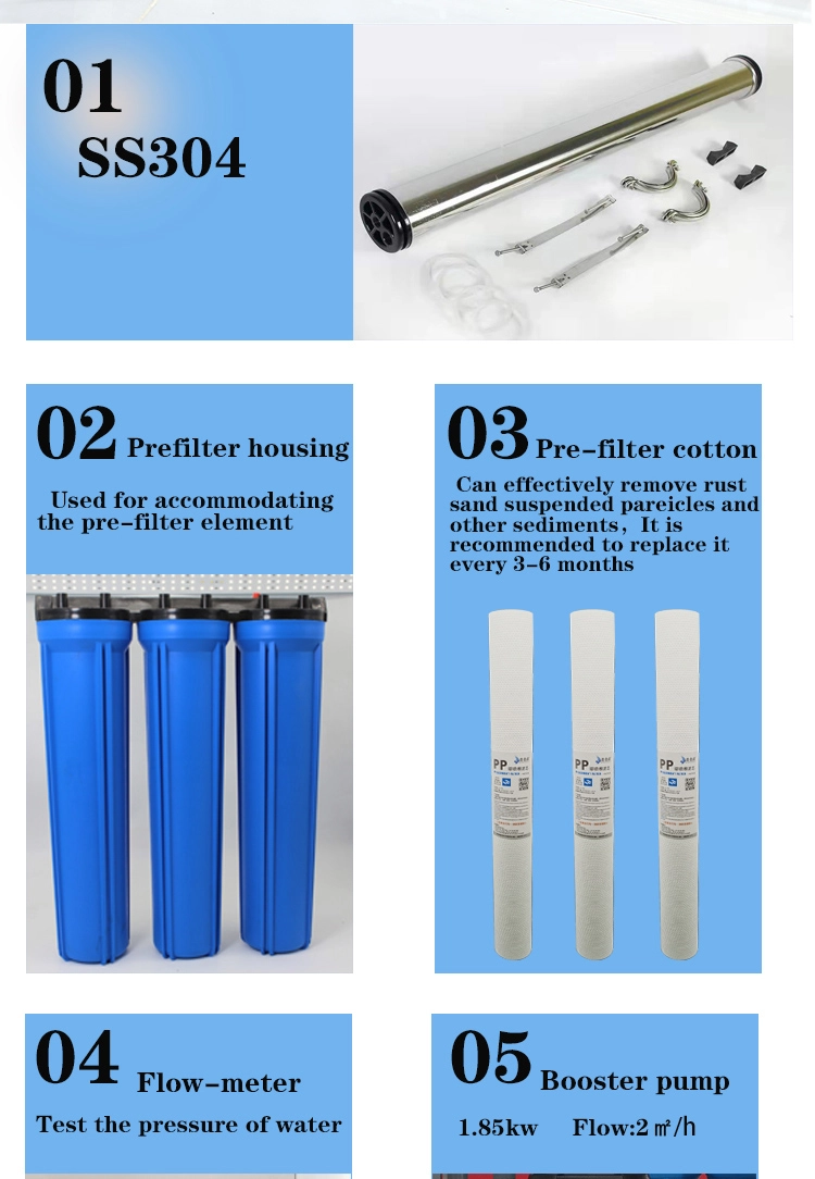 250LPH water purification filter small RO reverse osmosis water ...